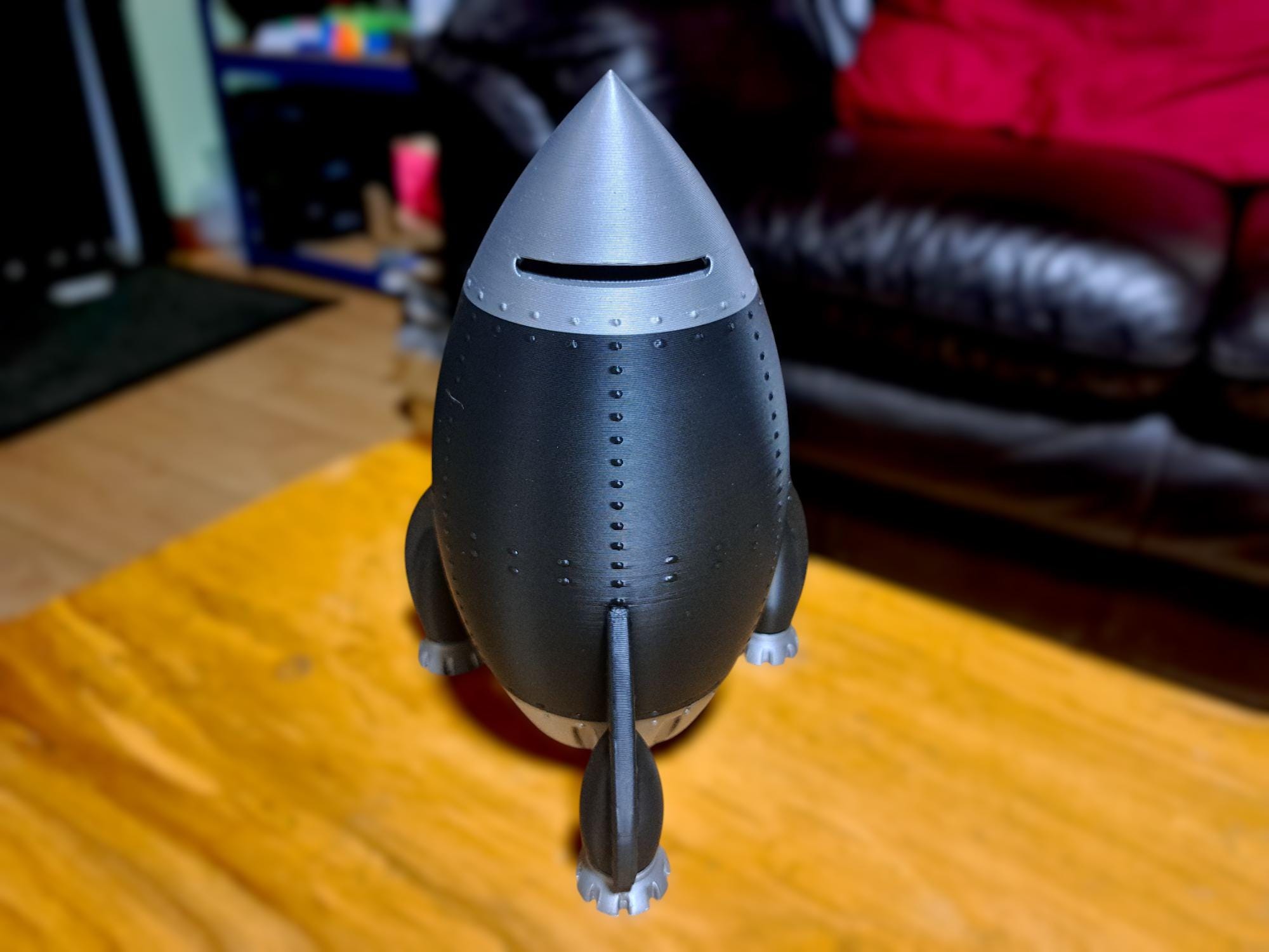 Rocket Ship Piggy Bank for Kids, 3D Printed Money Bank for Boys and ...