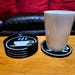 Coffee Print Coaster Set With Holder, Espresso Theme Drink Mats for ...