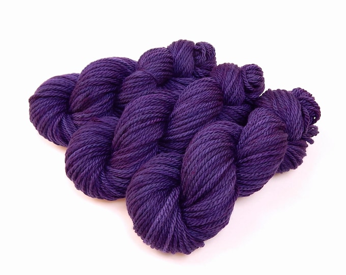 Hand Dyed Yarn, Bulky Weight 100% Superwash Merino Wool - WISTERIA ...