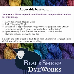 Hand Dyed Yarn Sock Weight Superwash Merino Wool Spice - Etsy