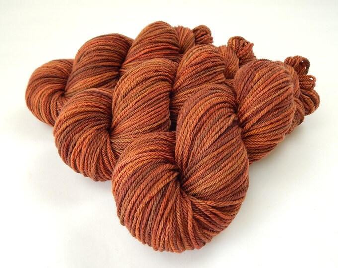 Hand Dyed Yarn, Worsted Weight Superwash Merino Wool - SPICE - Indie ...