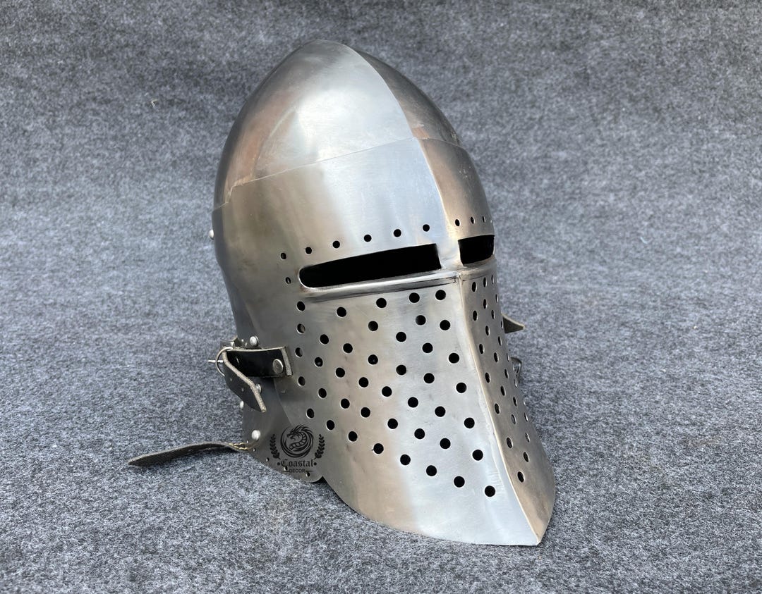 Medieval Bassinet Full Visor Helmet | Barbuda Style , Halloween Gift ...
