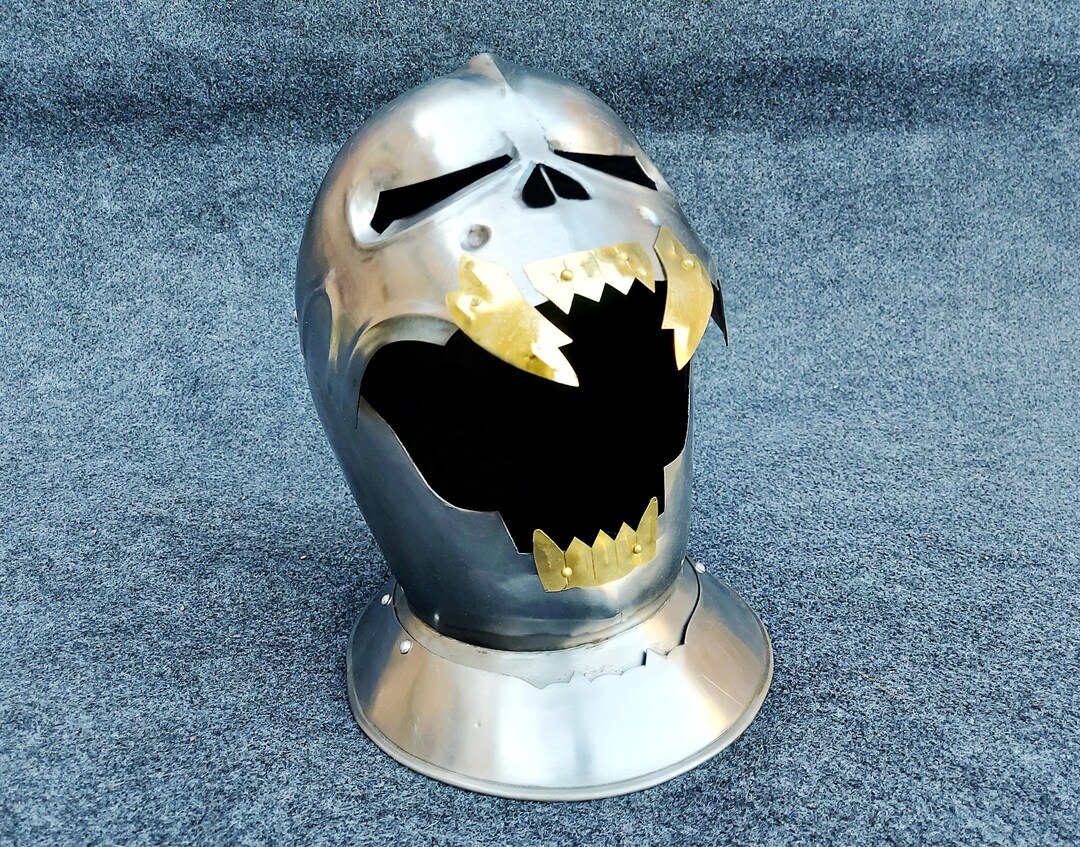 Medieval Demonic Helmet | 18 Gauge Knight Armor , Battle Ready for Role ...