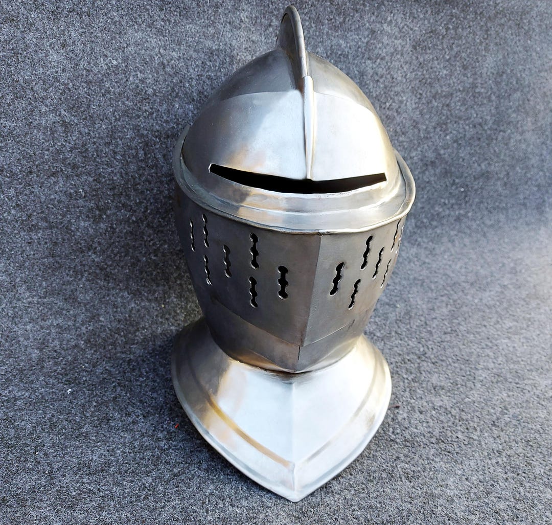 Medieval European Helmet | Warrior Knight Crusader Helmet | Cosplay ...