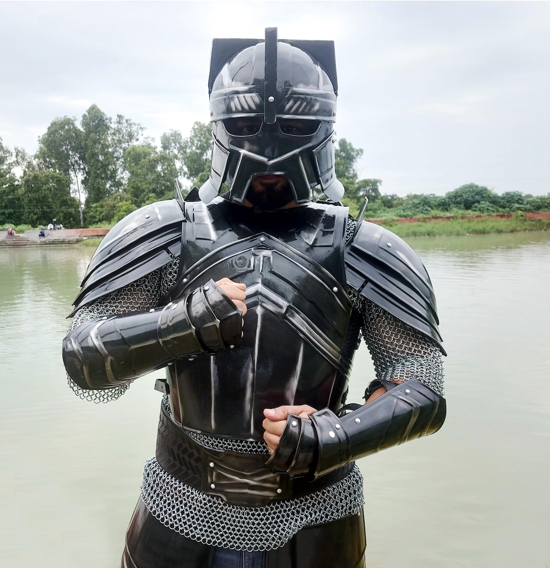 Moria Dwarf Armor Set: Blackened Steel Full Body Cosplay - Lord of the ...