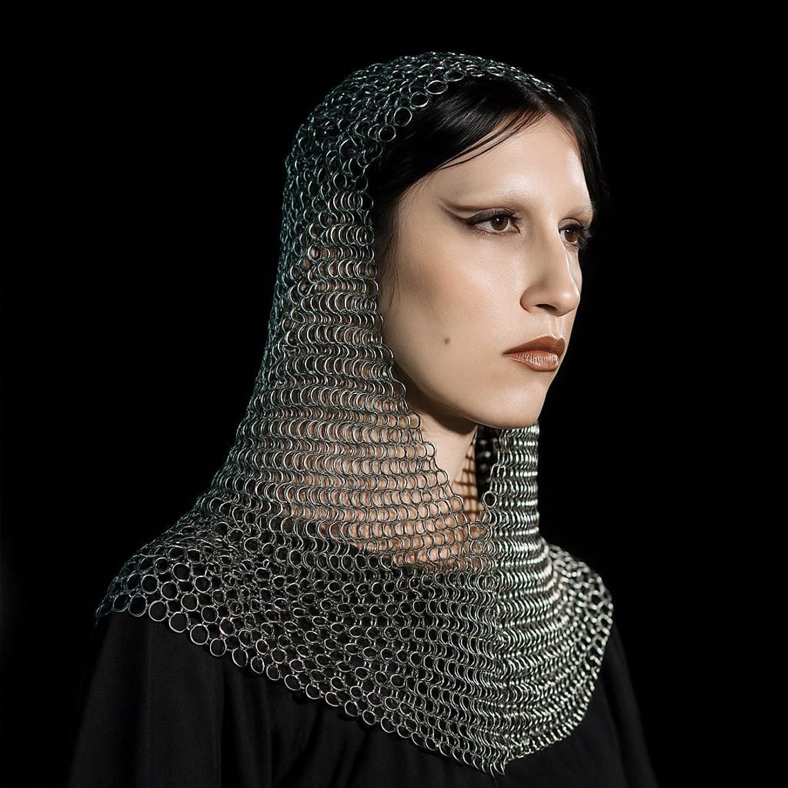 Handcrafted Chainmail Hood for Woman & Men – Fantasy Cosplay | Medieval ...