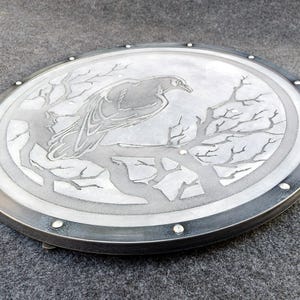 Viking Raven Shield: Valhalla Cosplay Wooden Shield - Etsy