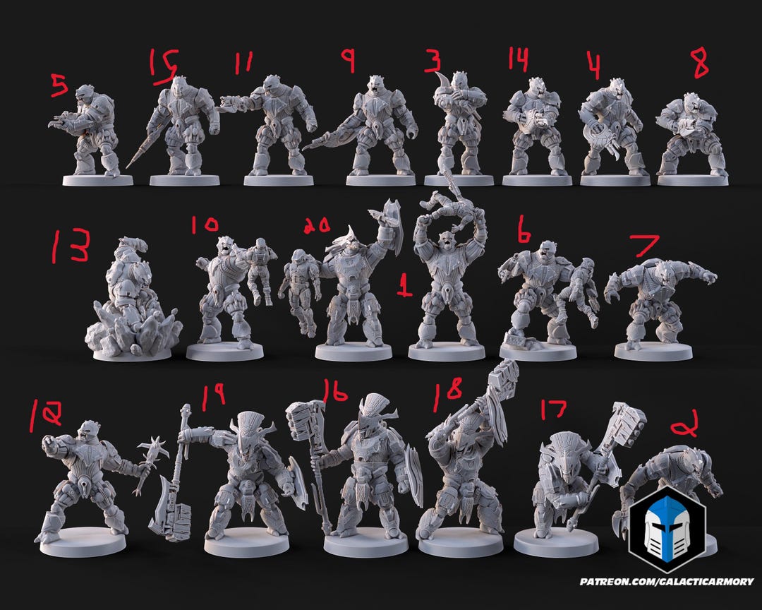 Halo Brute Miniatures - Etsy