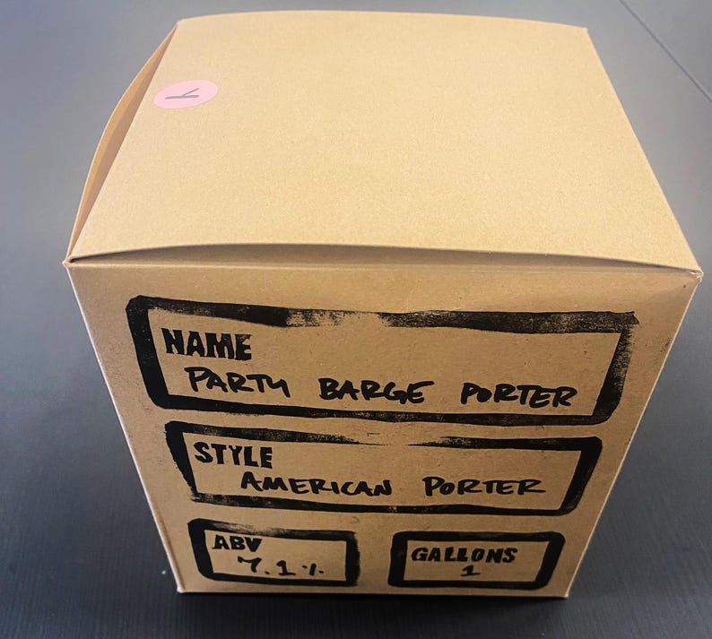 Homebrewing 1 Gallon Beer Ingredient Kit - Party Barge Porter - Etsy