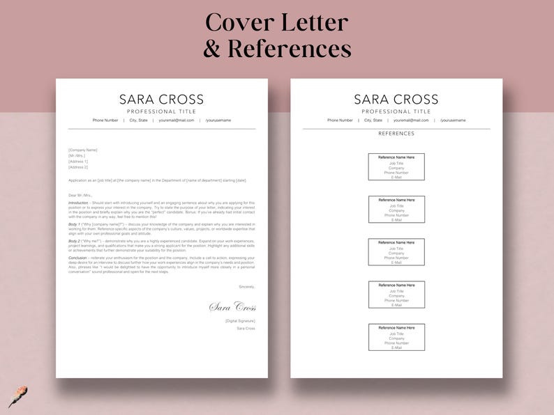 Modern 2025 Resume Template | Professional CV | Editable in Word ...