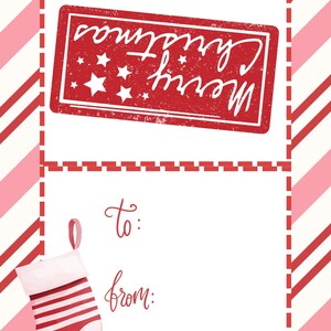 Printable Christmas Treat Bag Toppers | 6 Festive Digital Download ...