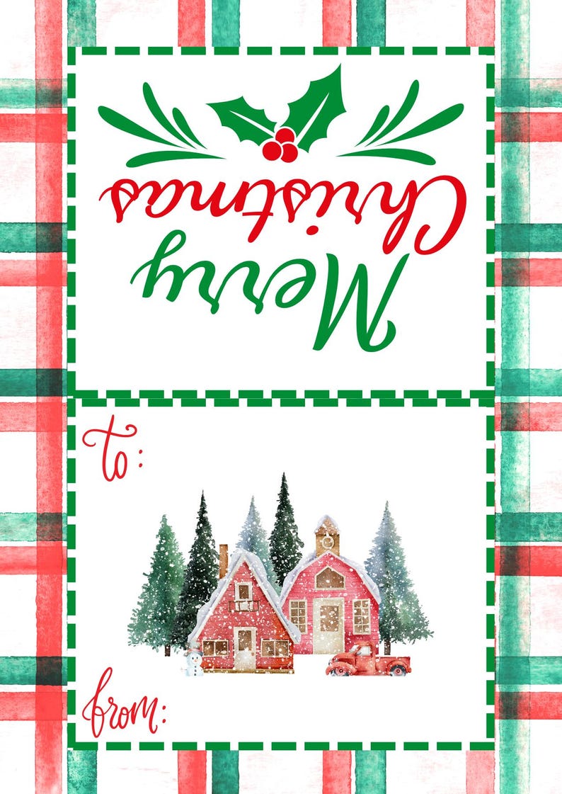 Printable Christmas Treat Bag Toppers | 6 Festive Digital Download ...