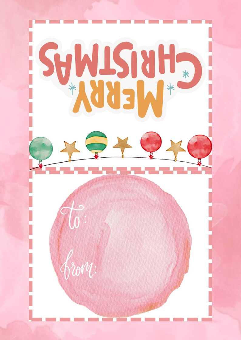 Printable Christmas Treat Bag Toppers | 6 Festive Digital Download ...