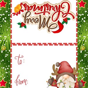 Printable Christmas Treat Bag Toppers | 6 Festive Digital Download ...