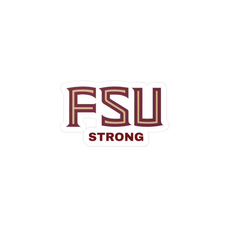 FSU Strong Vinyl Decal - Perfect for Florida State Fans, Car, Laptop ...