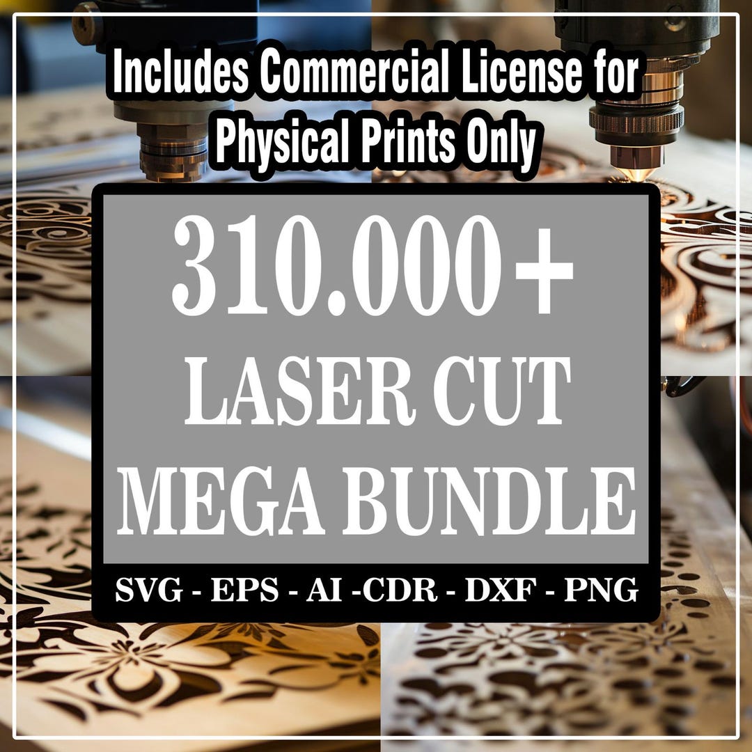 Laser Cut Mega Bundle, 310.000 Files 3D & 2D Designs, Laser Cut ...