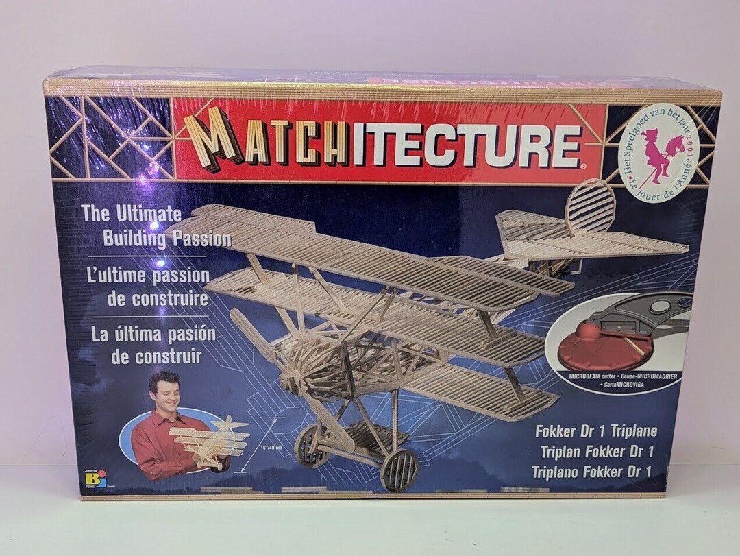 Matchitecture Fokker DR1 Triplane WWI Matchstick Kit 6610 - Etsy