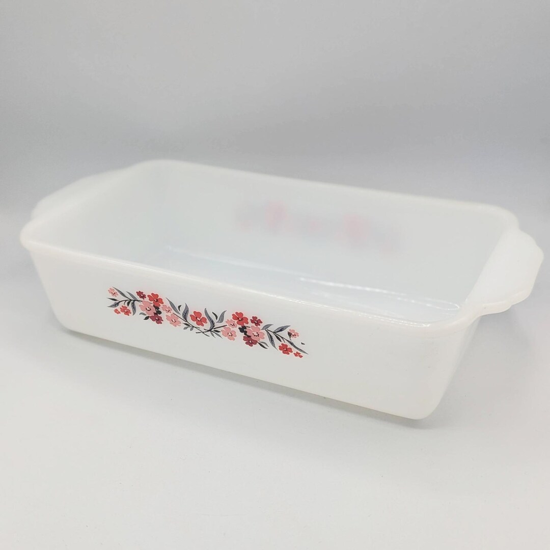 Vintage Fire-king Glass Primrose Loaf Bread Pan 1 Qt # 409 - USA - Etsy