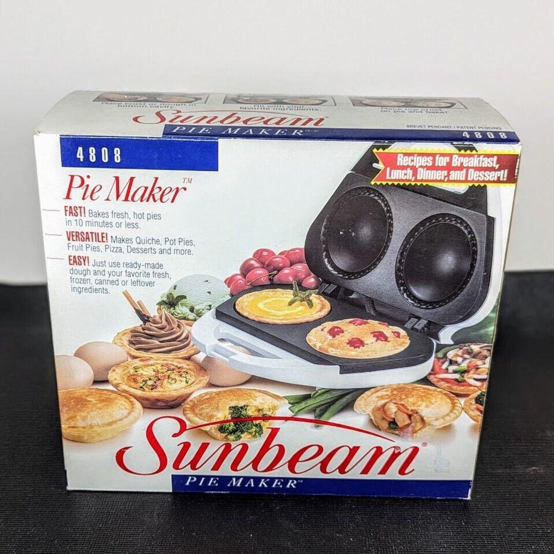 Sunbeam Pie Maker Model 4805 Vintage 1993 - Etsy