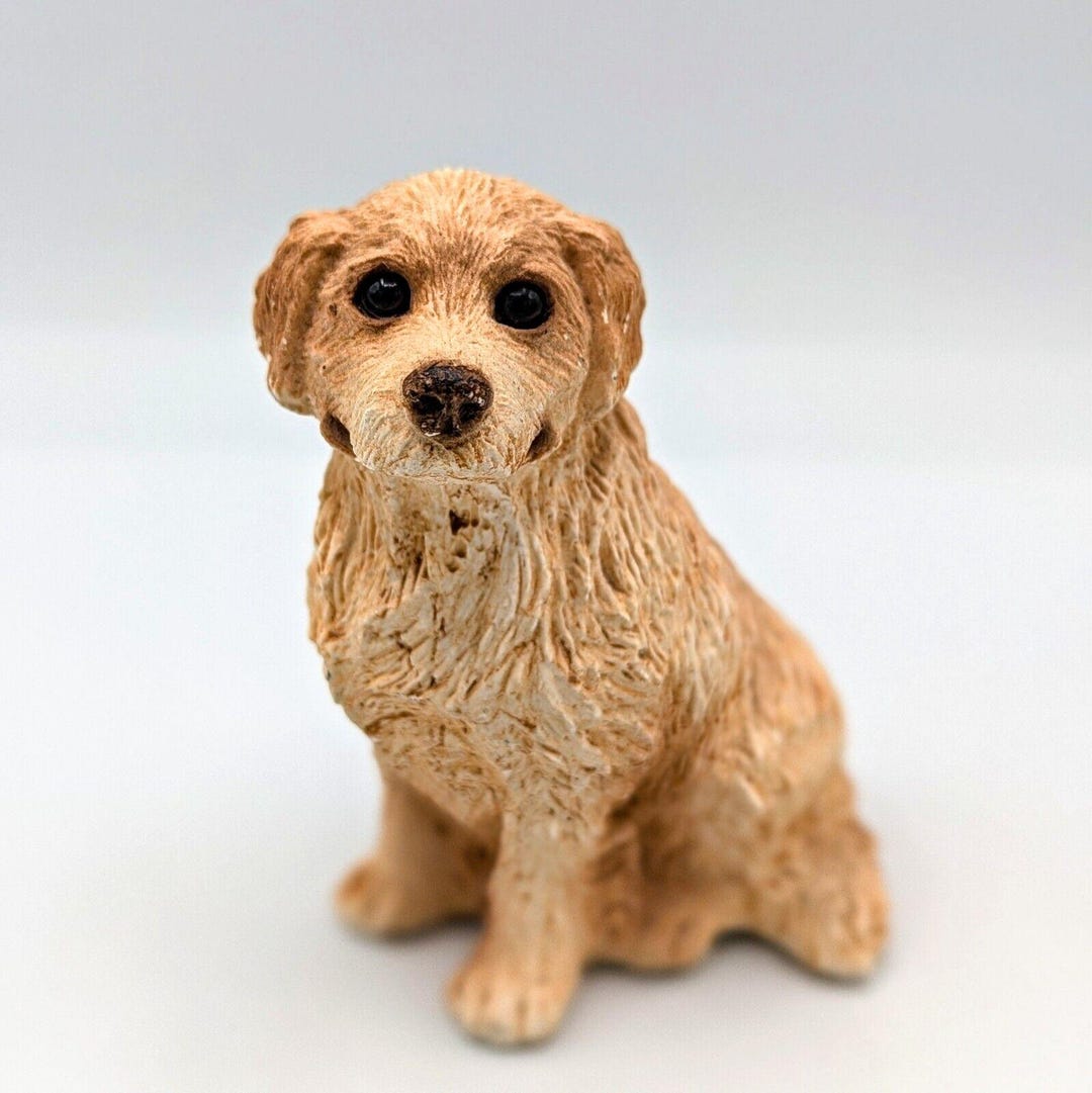 Vintage Stone Critters by United Design SC-092 GOLDEN RETRIEVER ...