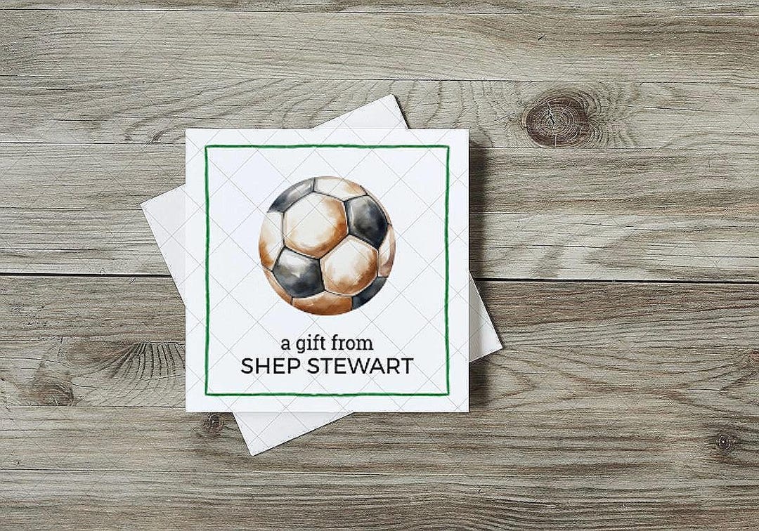 Soccer Ball Gift Tag, Soccer Ball Enclosure Card, Editable Soccer ...
