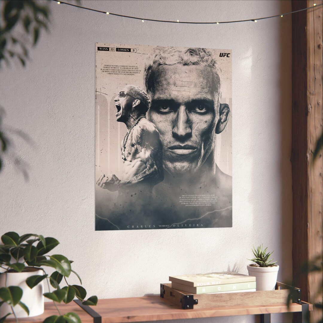 Charles Oliveira Poster, Do Bronx Poster, UFC Champion, Ufc Poster, Ufc ...