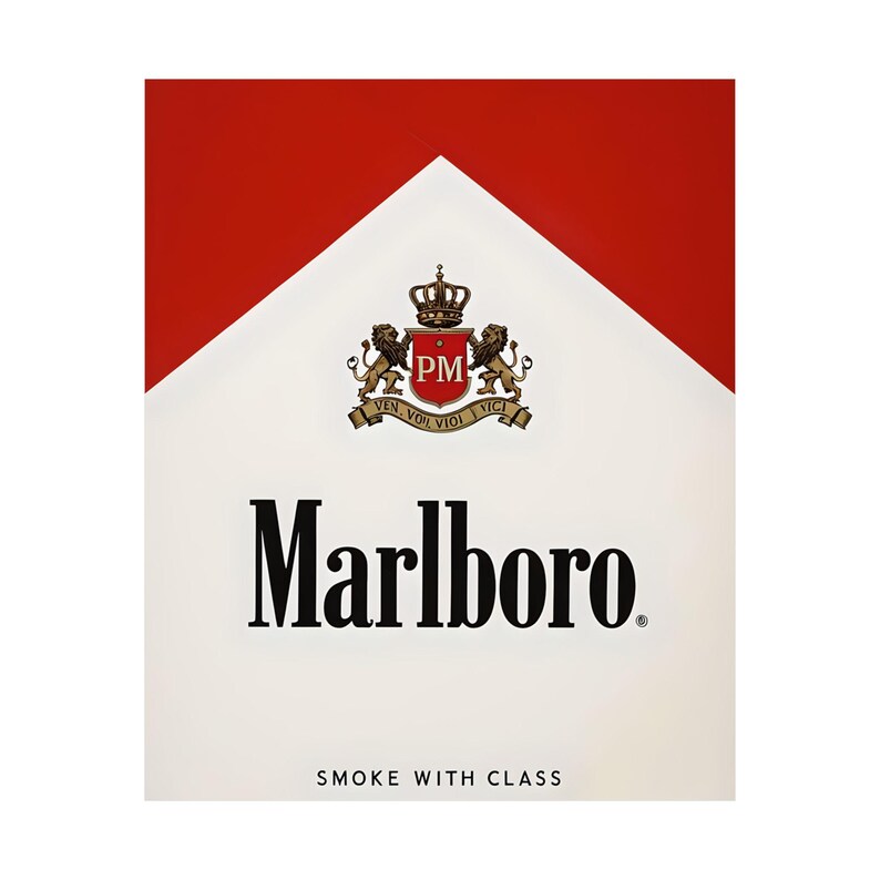 Marlboro Vintage Cigarettes Poster, Vintage Wall Art, Marlboro Print ...