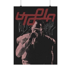 Travis Scott Utopia Poster Print, Travis Scott Wall Art, Music Poster ...
