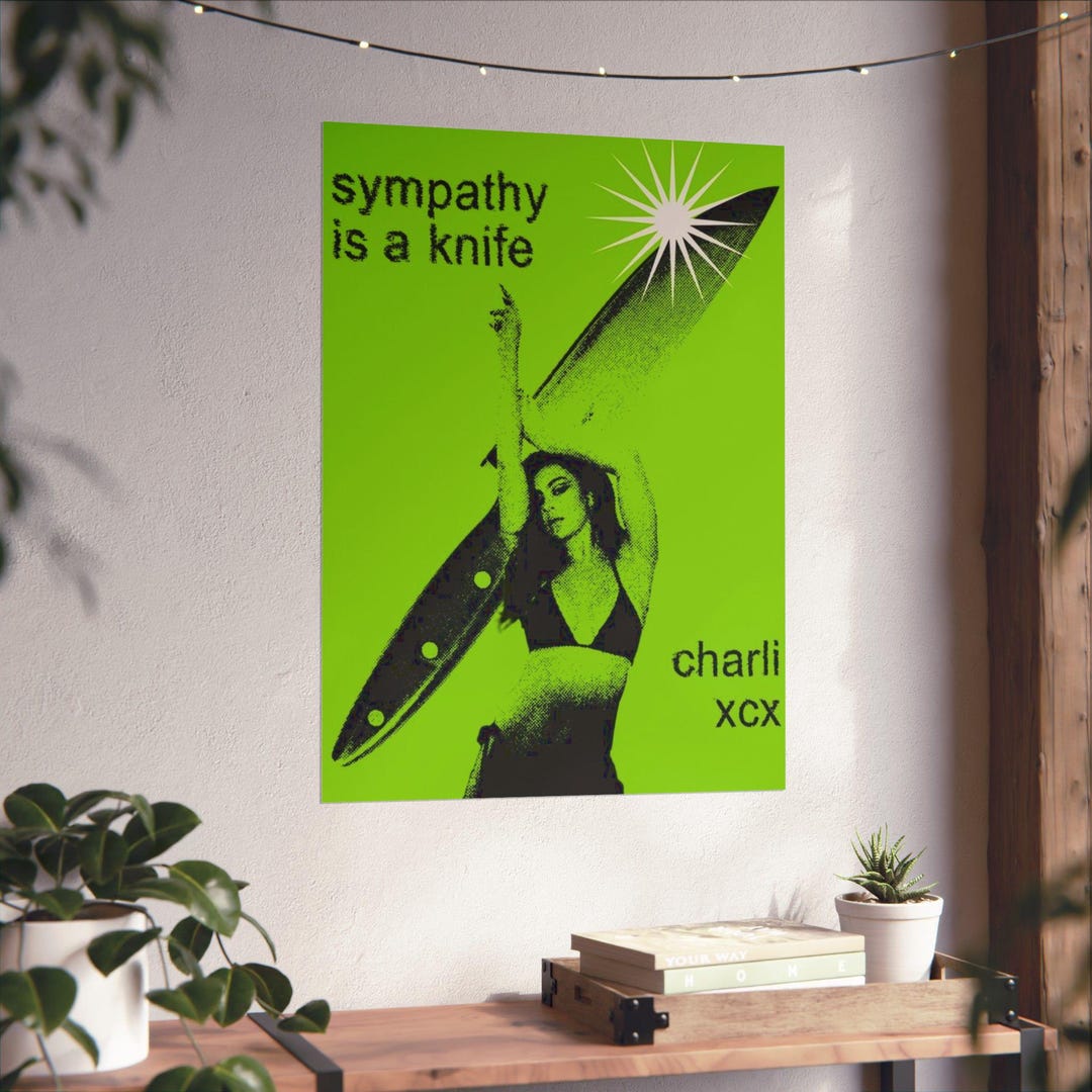 Brat Charli Xcx Cover Print, Brat Poster, Charli Xcx Wall Art, Y2k Wall ...
