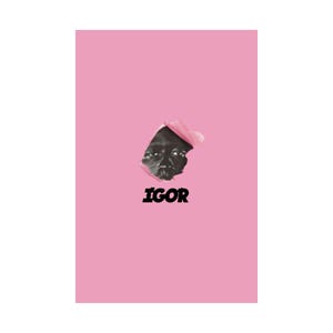 Tyler the Creator Igor Cover Print, Tyler the Creator Wall Art, Pink ...