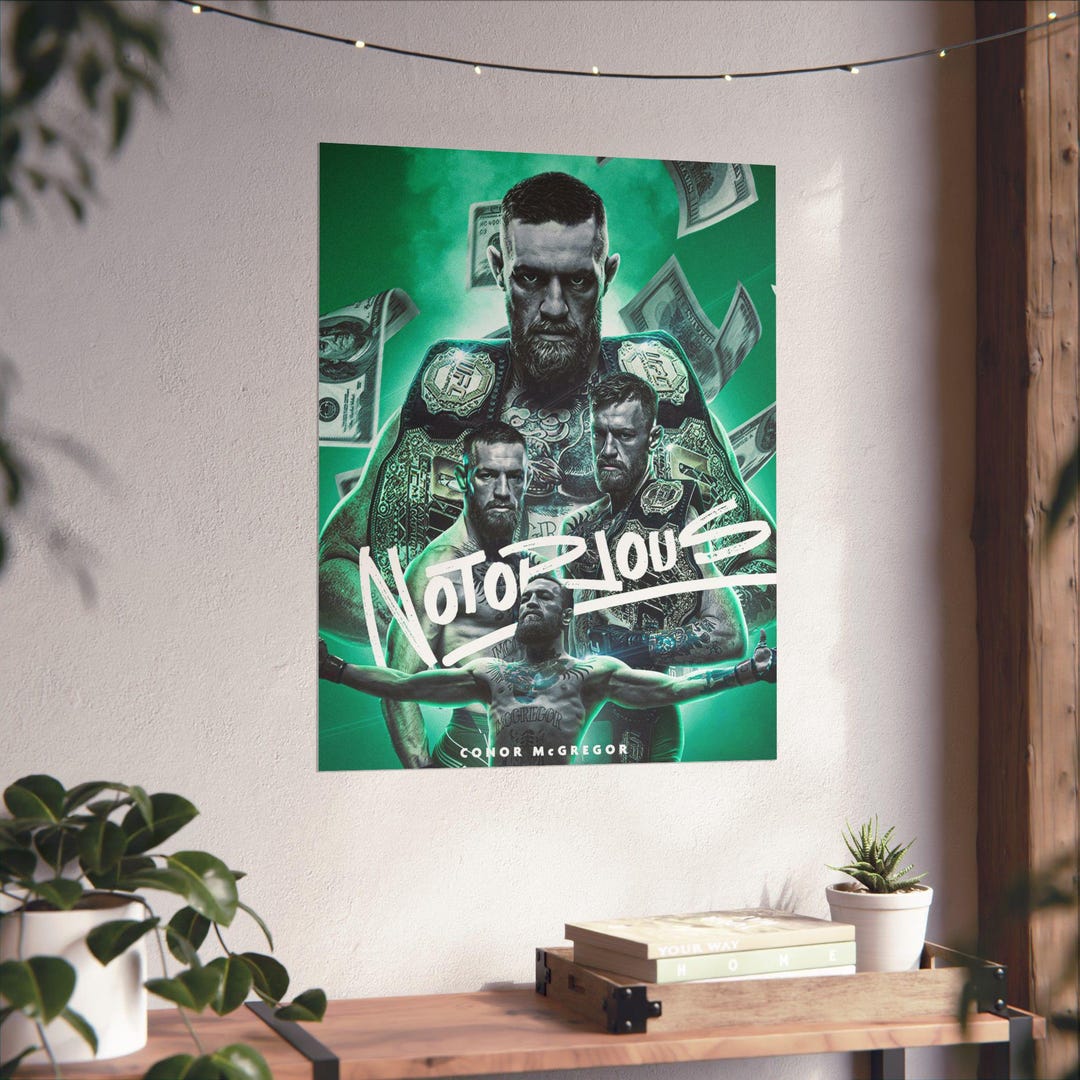 Conor Mcgregor Poster, the Notorious Poster, Ufc Poster, Mma Wall Art ...