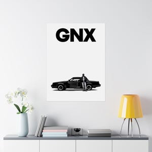 Kendrick Lamar GNX Black and White Poster Print, Hip Hop, Rap Poster ...