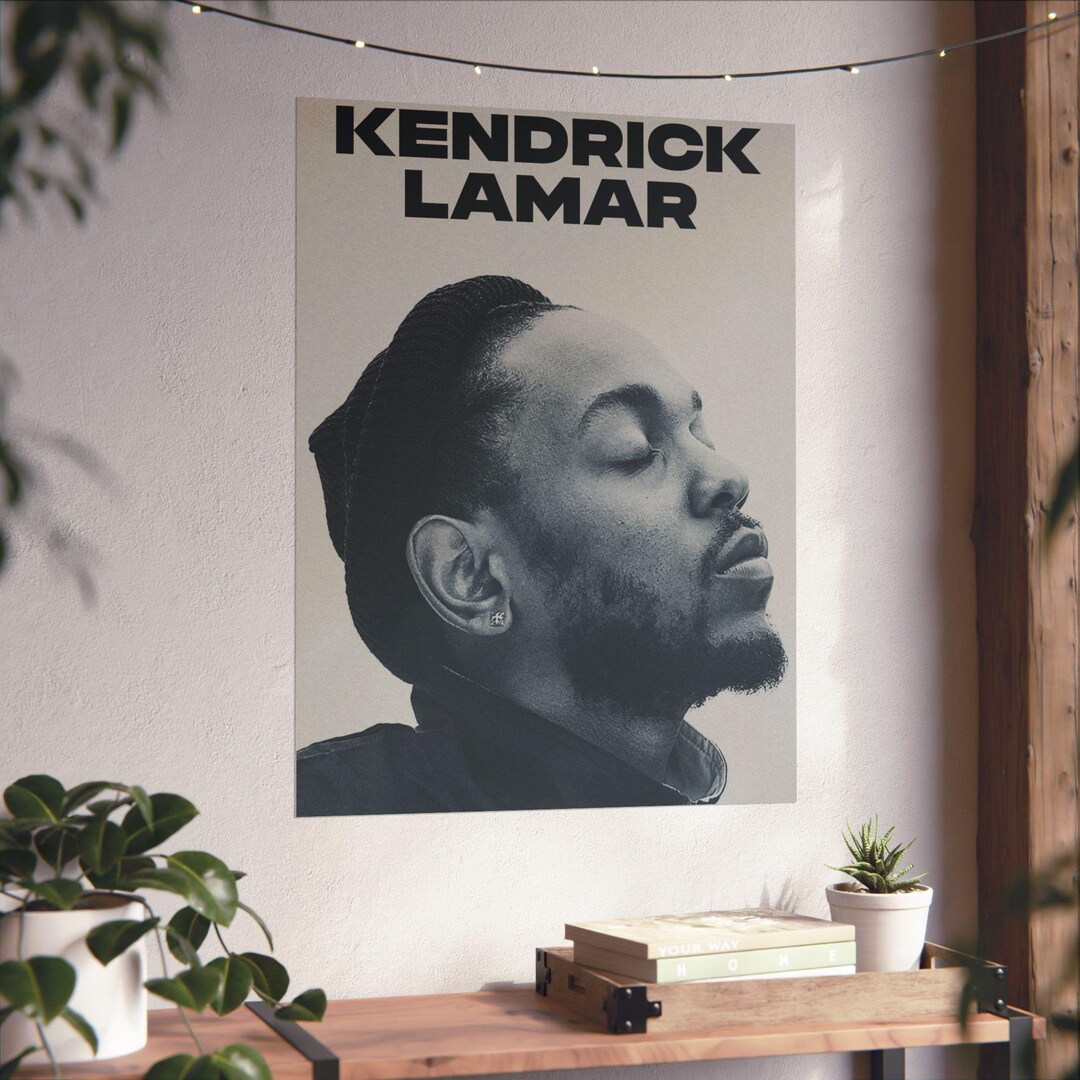 Kendrick Lamar Black and White Poster Print, Hip Hop, Rap Poster ...