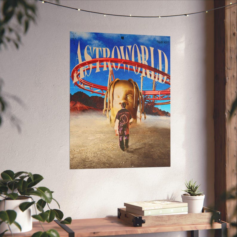 Travis Scott Astroworld Poster Print, Astroworld Poster, Travis Scott ...
