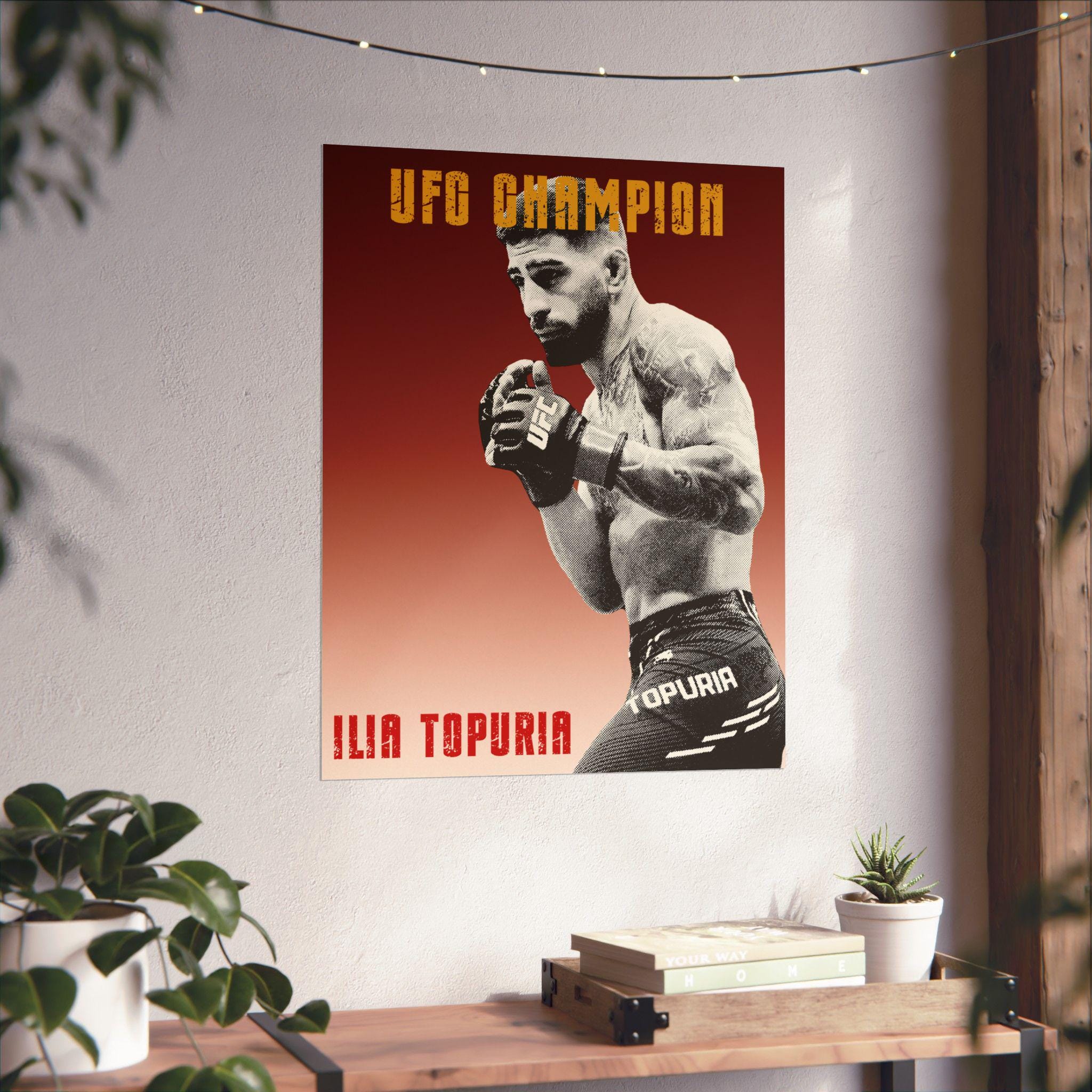 Ilia Topuria Poster, El Matador Poster, Mma Wall Art, UFC Poster ...