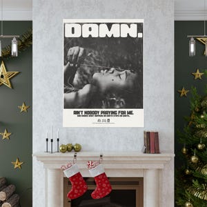 Kendrick Lamar DAMN Poster Print, Hip Hop, Rap Poster, Kendrick Lamar ...