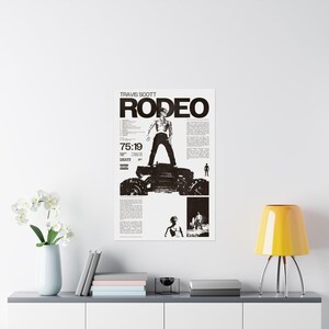 Travis Scott Rodeo Poster, Travis Scott Wall Art,travis Scott Print ...