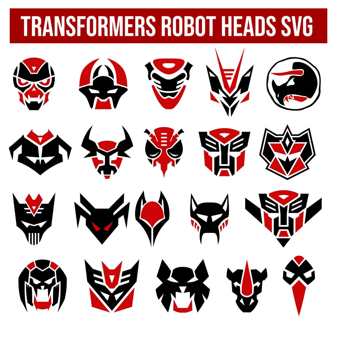 Transform Font Alphabet SVG Transform Head Skine Robot Logo Font ...