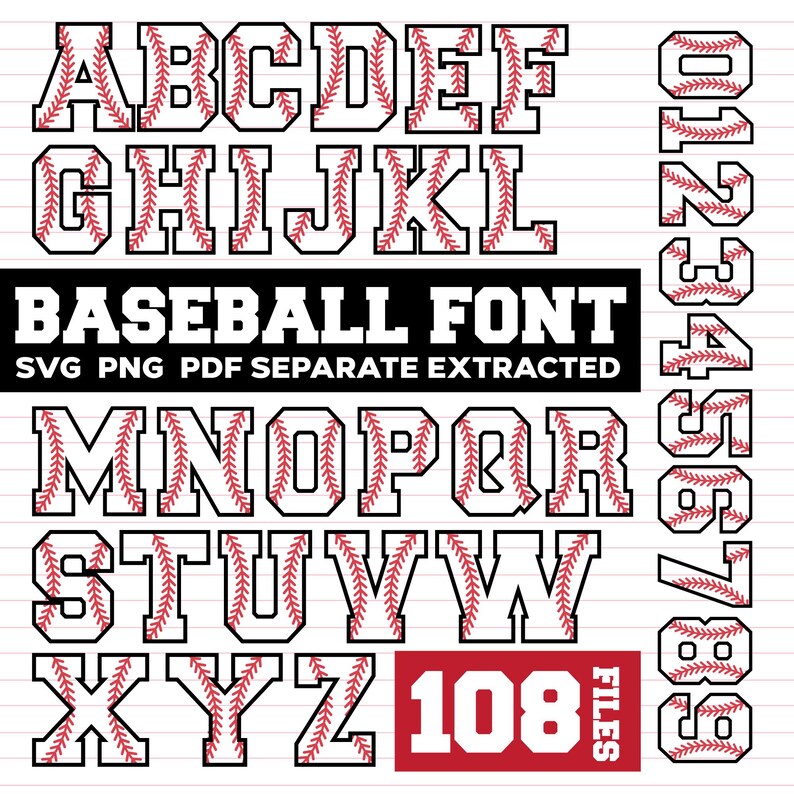 Baseball Font Svg, Baseball Team Svg, Baseball Mom Svg, Softball Svg ...