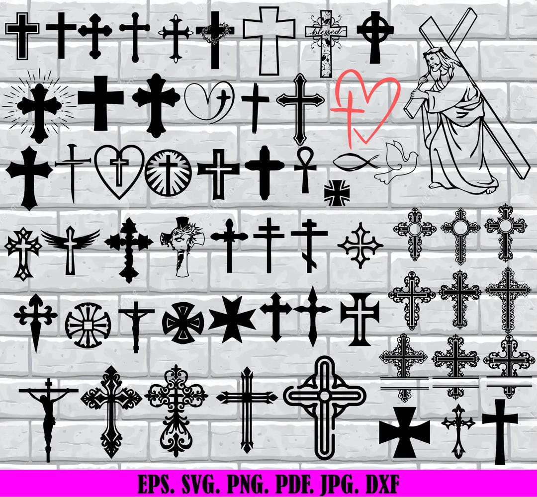 Cross SVG Bundle, Cross SVG, Christian Cross Svg, Cross Clipart, Cross ...