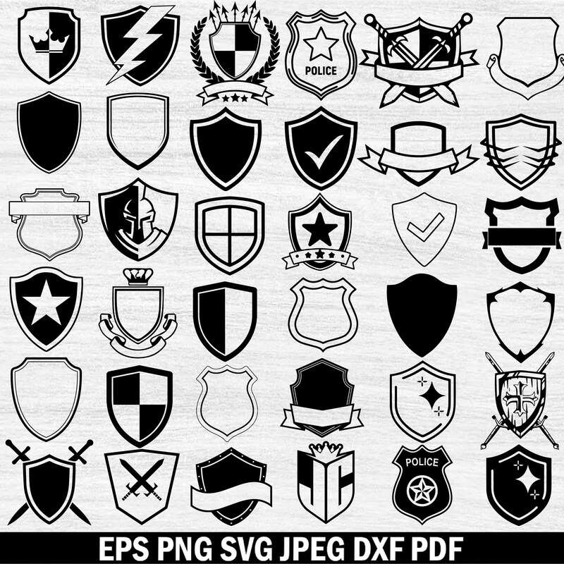 Shield Svg - Etsy