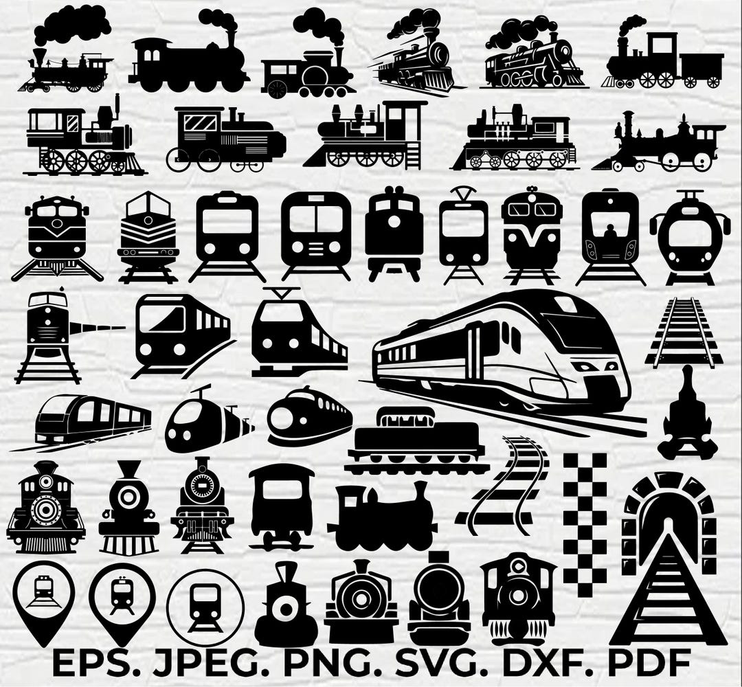 Train Svg Bundle - Train Png Bundle - Train Clipart - Train SVG Cut ...