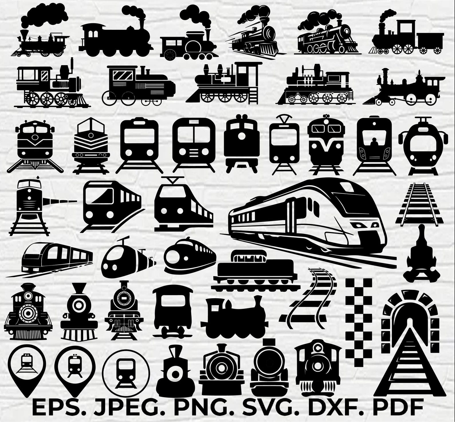 Train Svg Bundle - Train Png Bundle - Train Clipart - Train SVG Cut ...