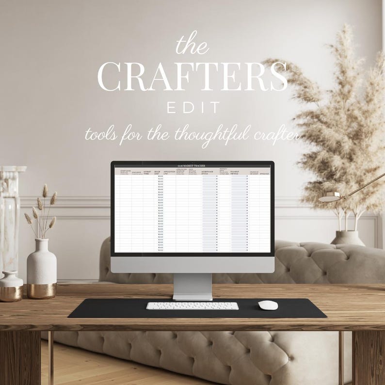 Craft Fair Tracker Spreadsheet, Inventory Tracker + Year at a Glance ...