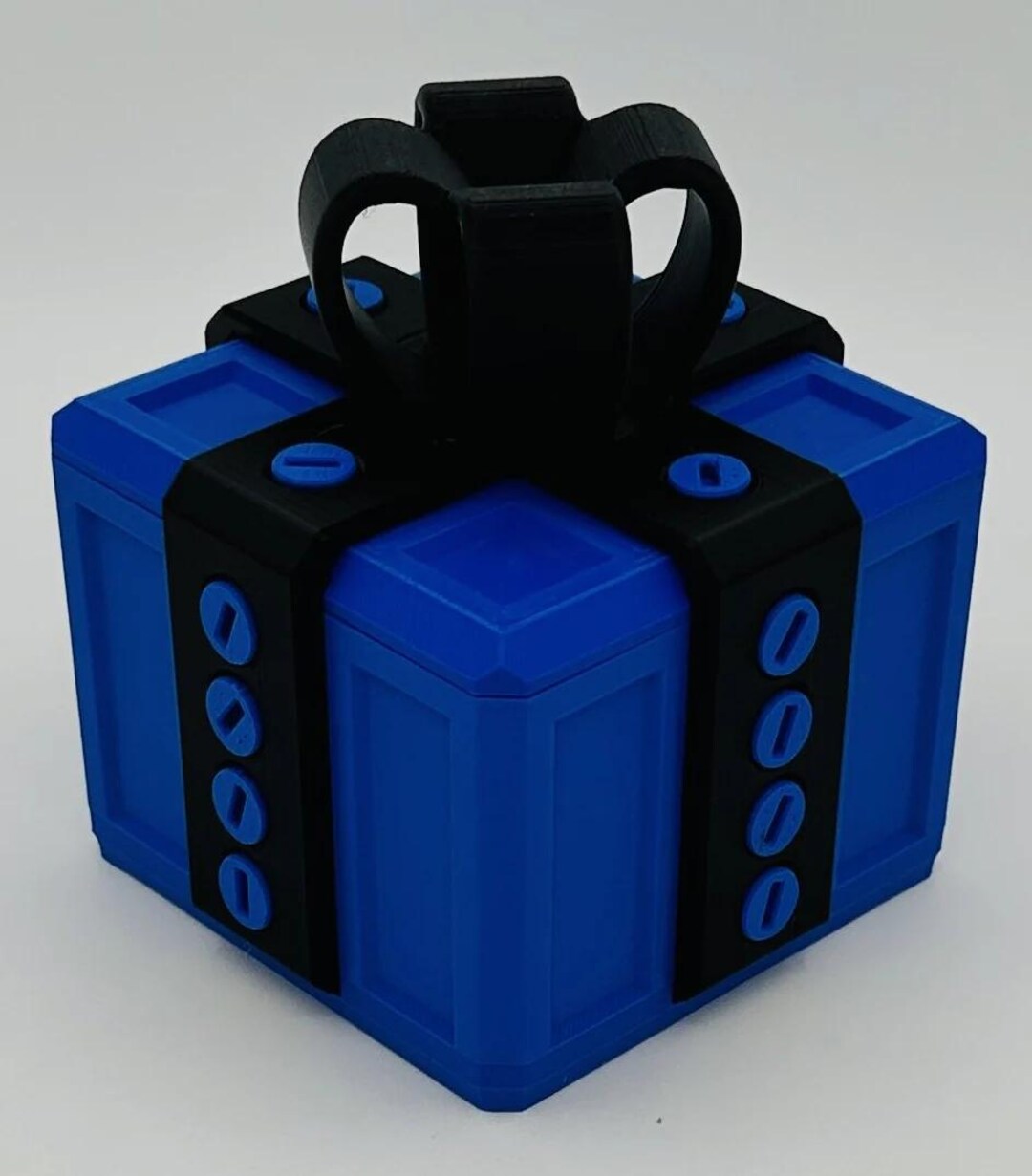 Blue & Black Annoying Gift Box 4x4x3" With 20 Bolts + 3 Mini Figures - Etsy