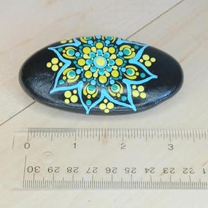 Small Dot-painted Mandala Rock | Hand-painted Meditation Stone | Cute ...