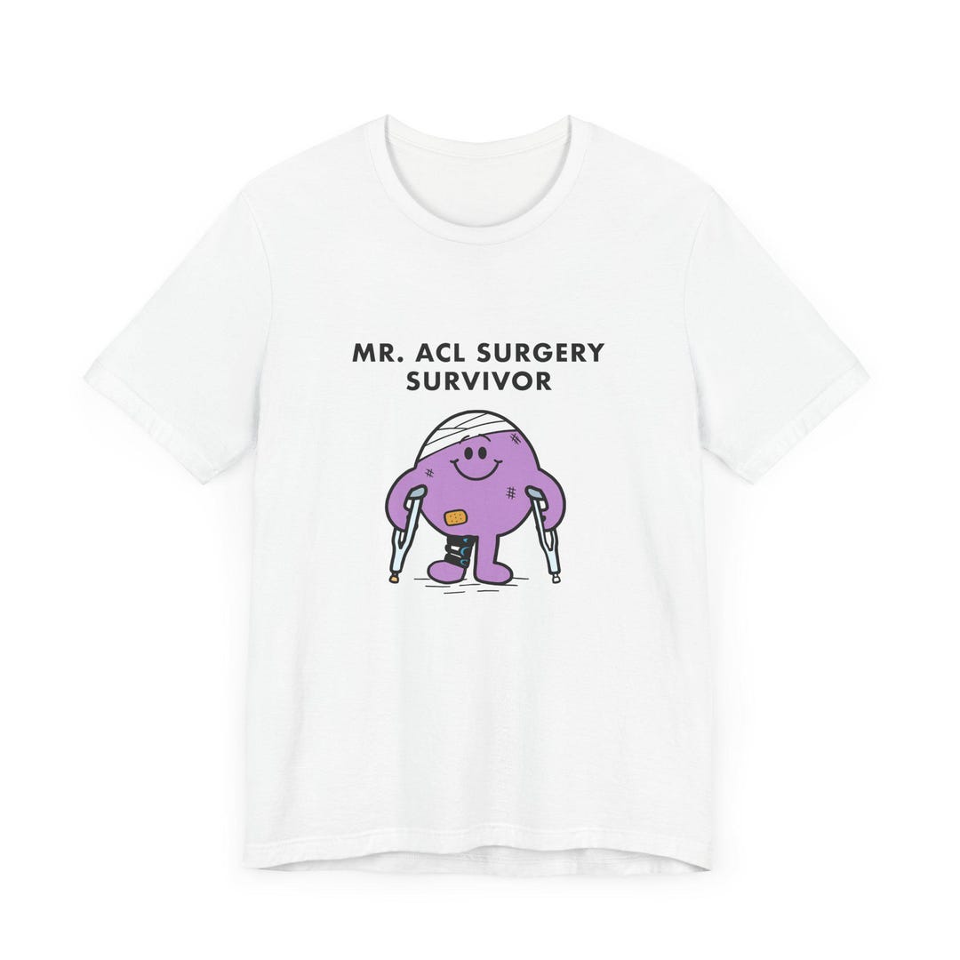 ACL Surgery Survivor Funny T-shirt - Unisex Tee, Recovery Gift ...