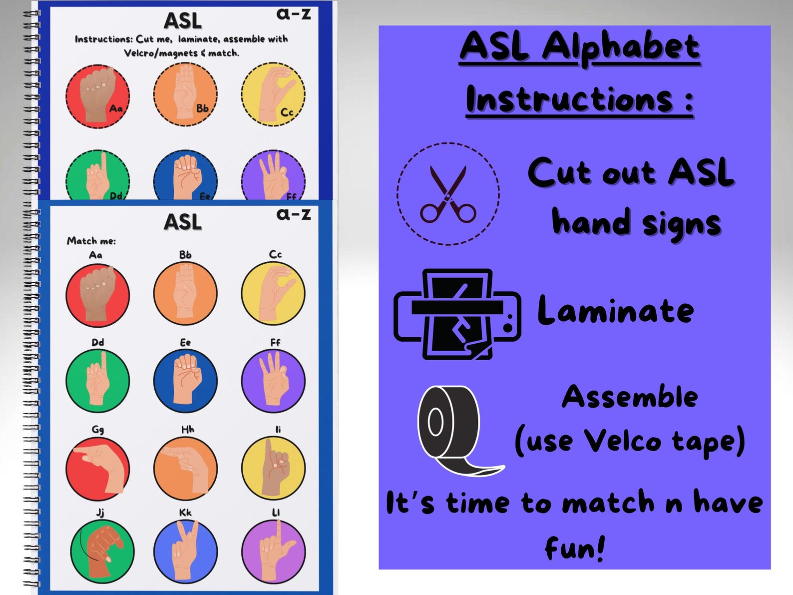 Multilingual ABC Flashcards and Activity Workbook Bundle – Learn ...