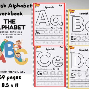 Multilingual ABC Flashcards and Activity Workbook Bundle – Learn ...