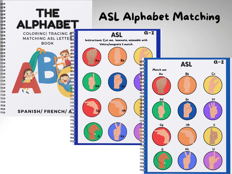 Multilingual ABC Flashcards and Activity Workbook Bundle – Learn ...